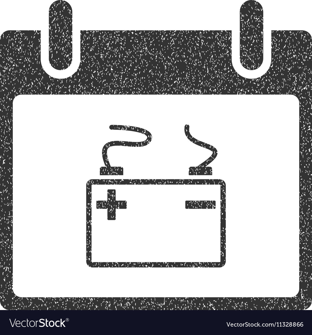Accumulator Calendar Day Grainy Texture Icon Vector Image Accumulator Calendar Day Grainy Texture Icon Vector Image