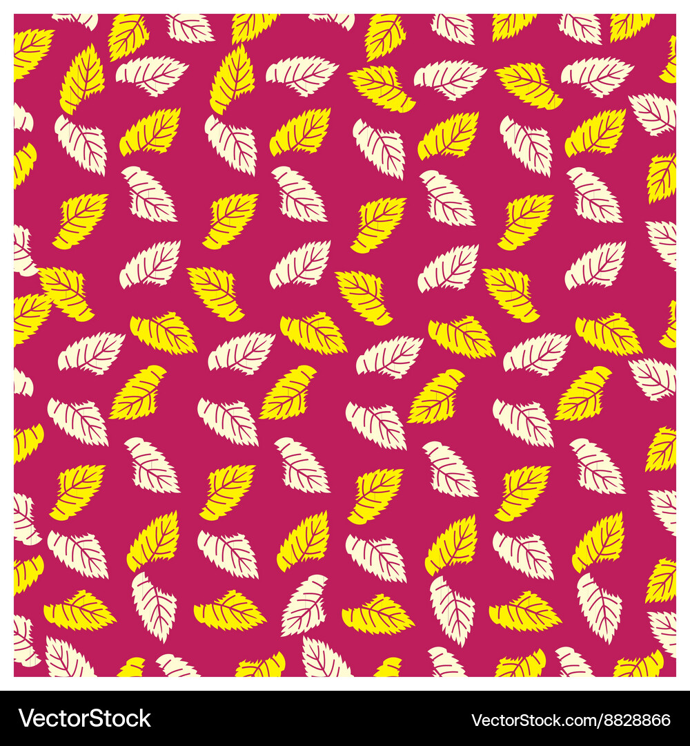 Leavesfruits and flowers seamless pattern Vector Image