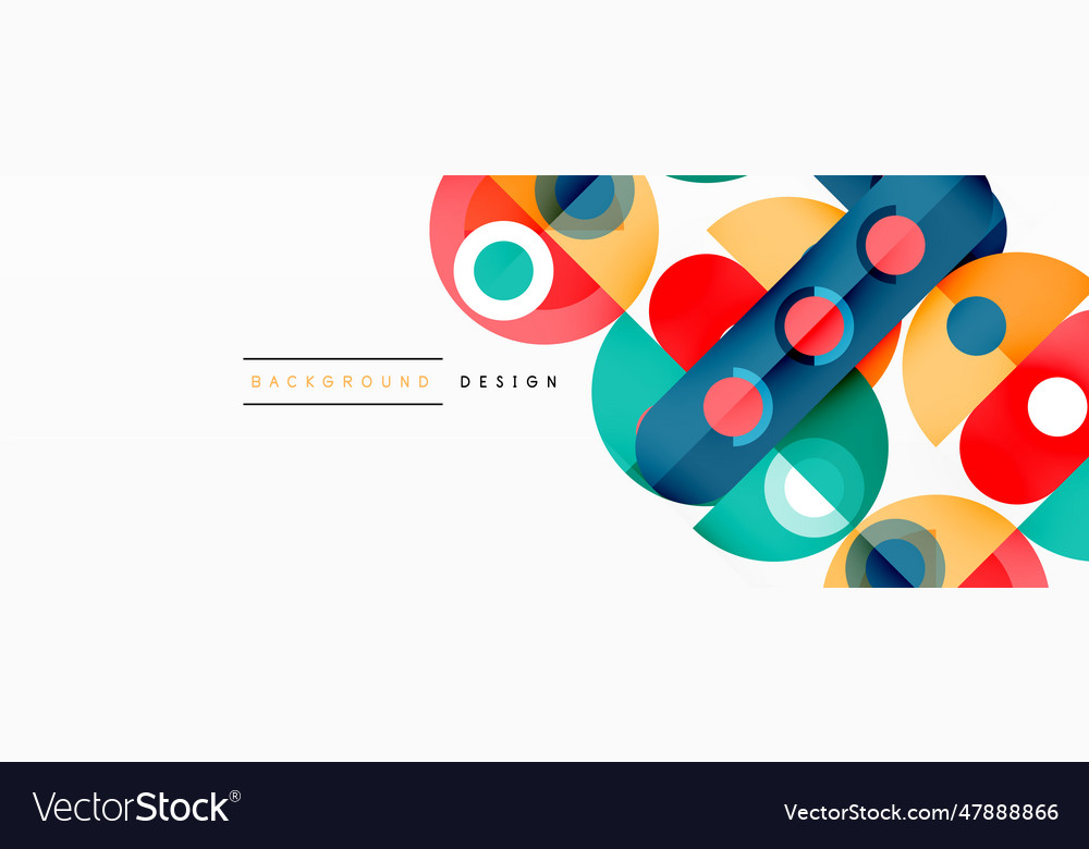 Simple circles and round elements pattern Vector Image