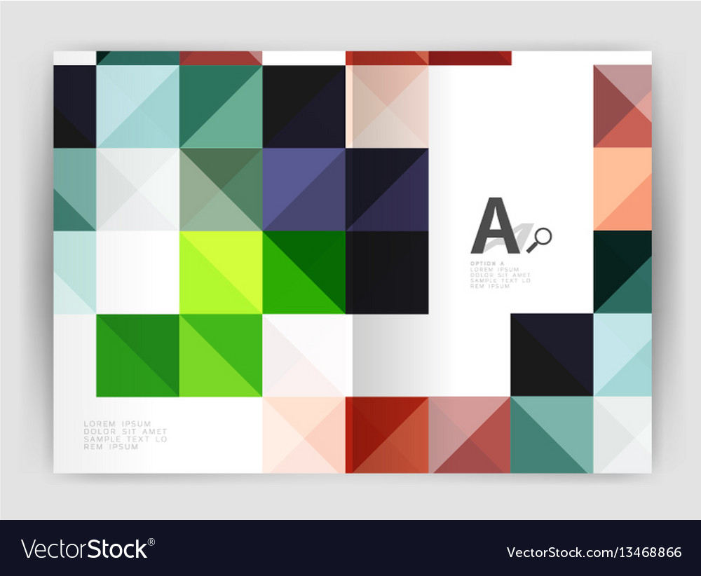 Square template background Royalty Free Vector Image