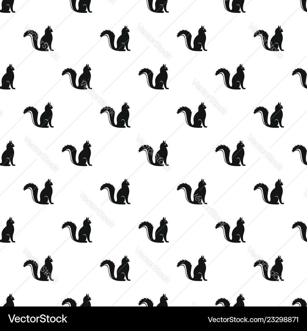 Cat pattern seamless Royalty Free Vector Image