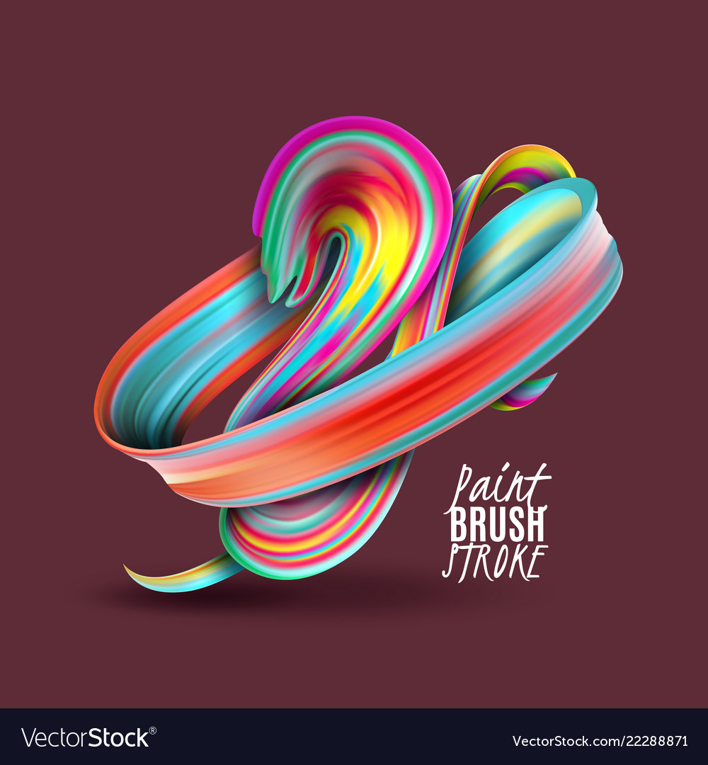 Colorful brush stroke Royalty Free Vector Image Colorful brush stroke Royalty Free Vector Image