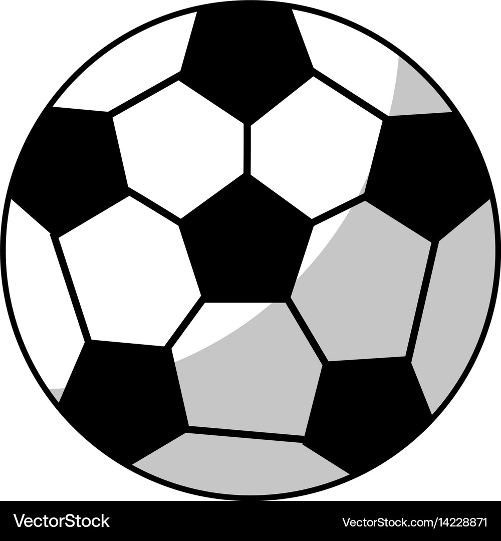 Soccer ball equipment line Royalty Free Vector Image