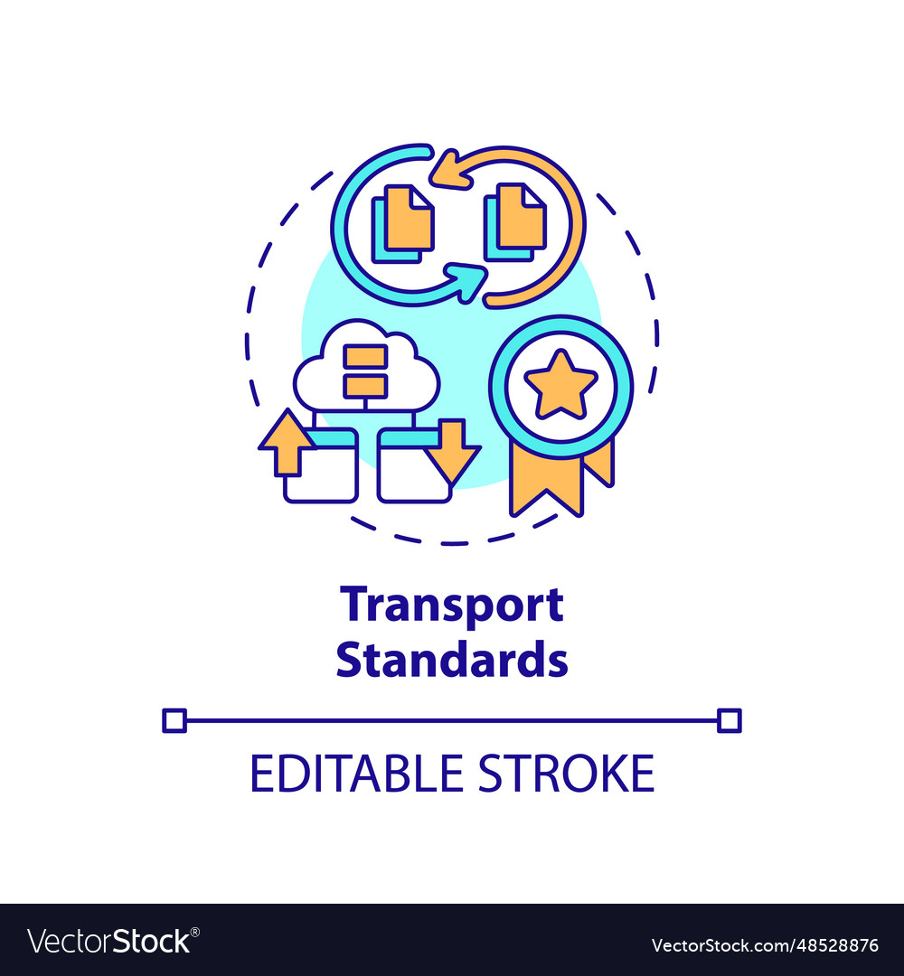 2d Customizable Thin Line Icon Transport Vector Image 5426