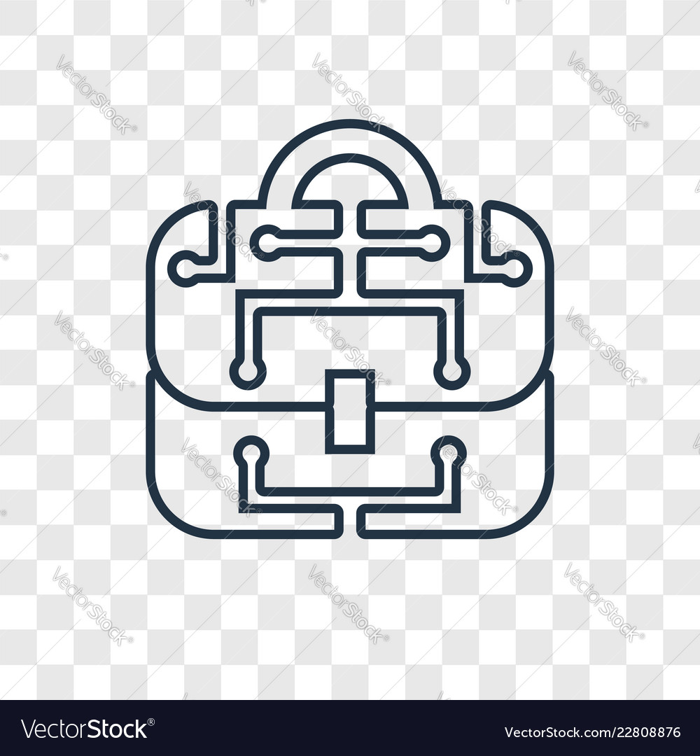 Business concept linear icon isolated Royalty Free Vector