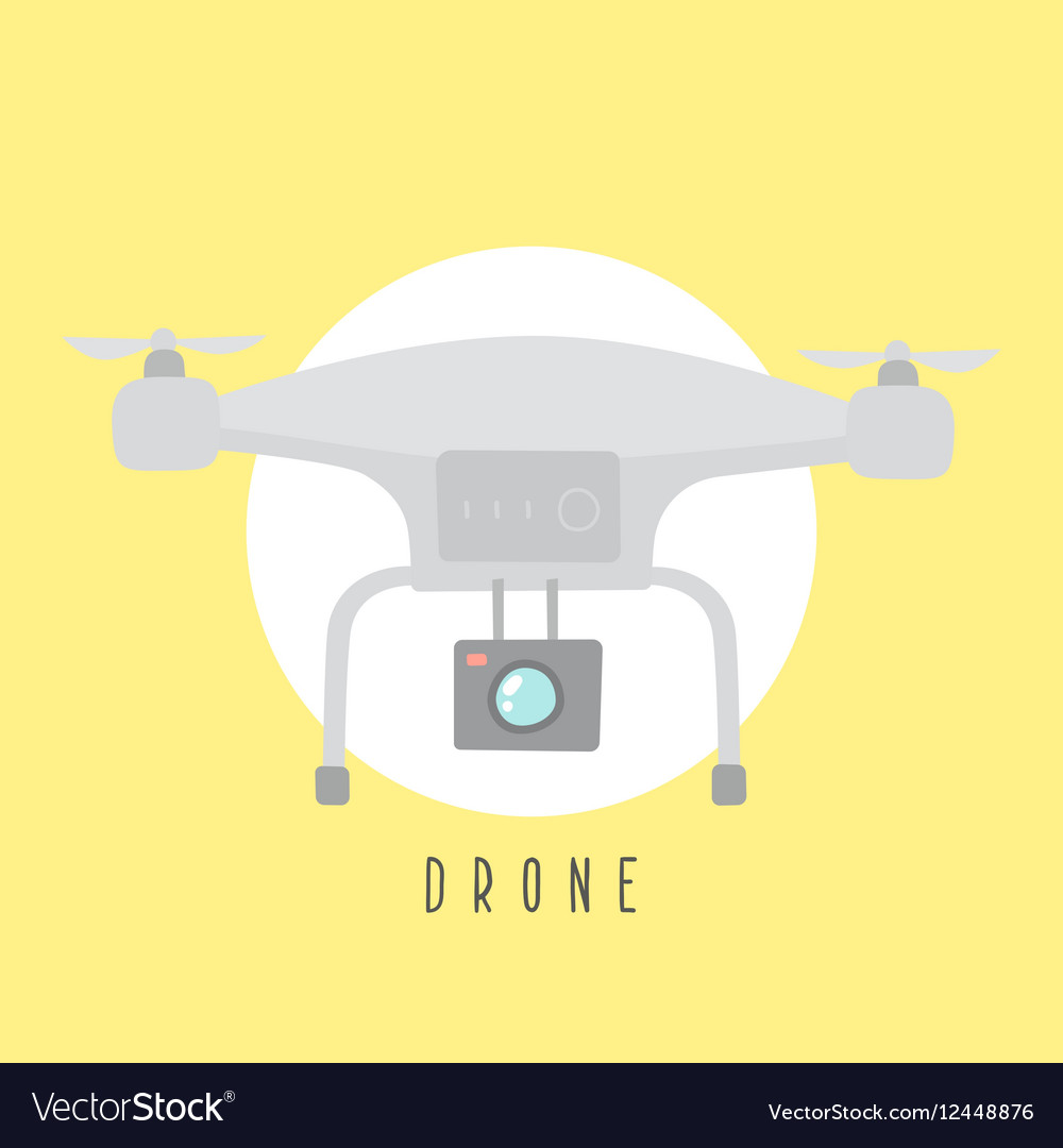 Drone Quadcopter Royalty Free Vector Image Vectorstock