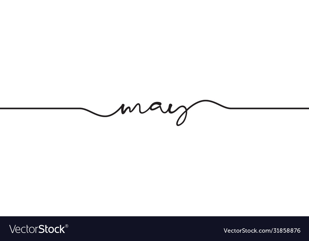 May word handwritten Royalty Free Vector Image May word handwritten Royalty Free Vector Image