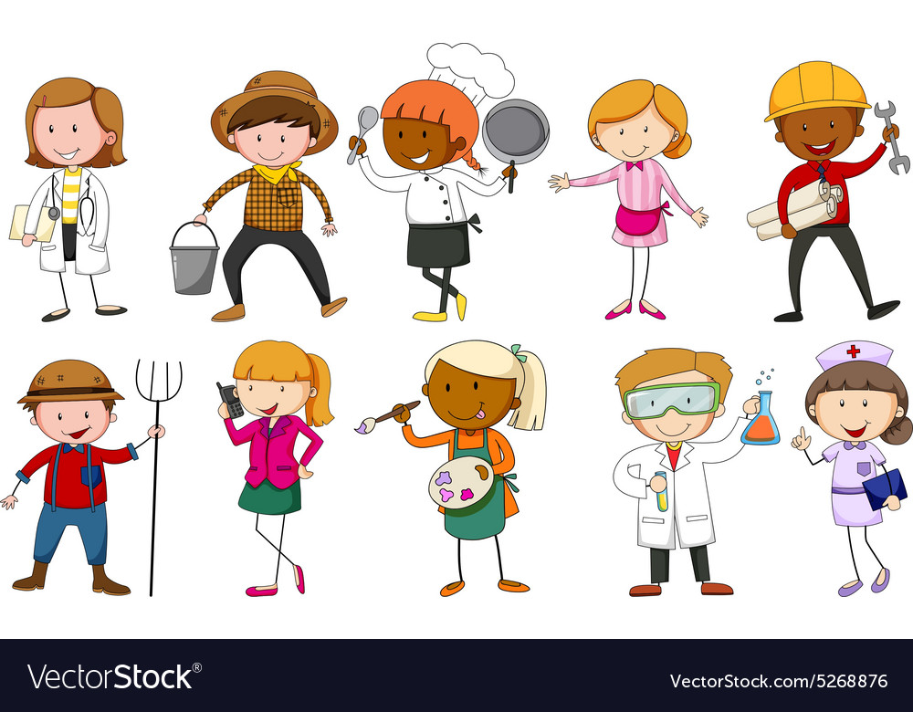 Occupations Royalty Free Vector Image - VectorStock