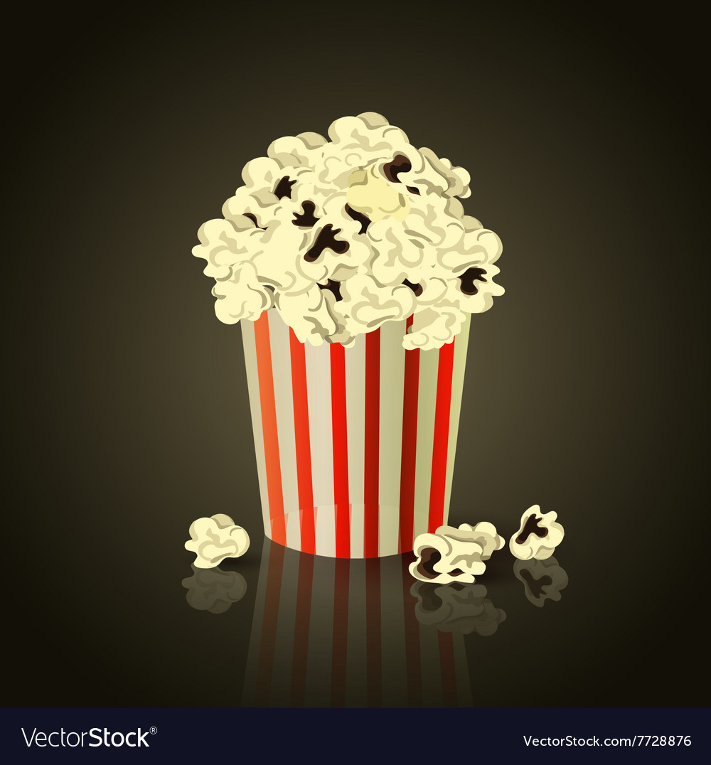 Popcorn box Royalty Free Vector Image - VectorStock