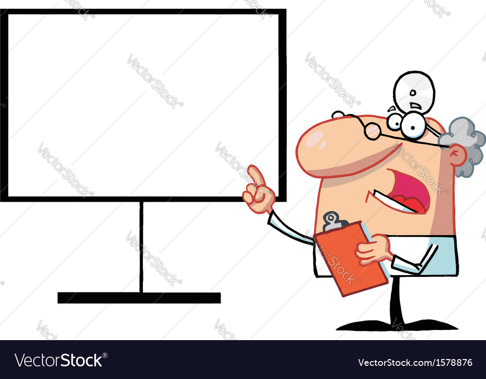 Presentation cartoon Royalty Free Vector Image