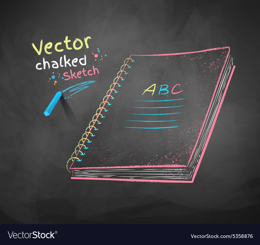 School notebook Royalty Free Vector Image - VectorStock