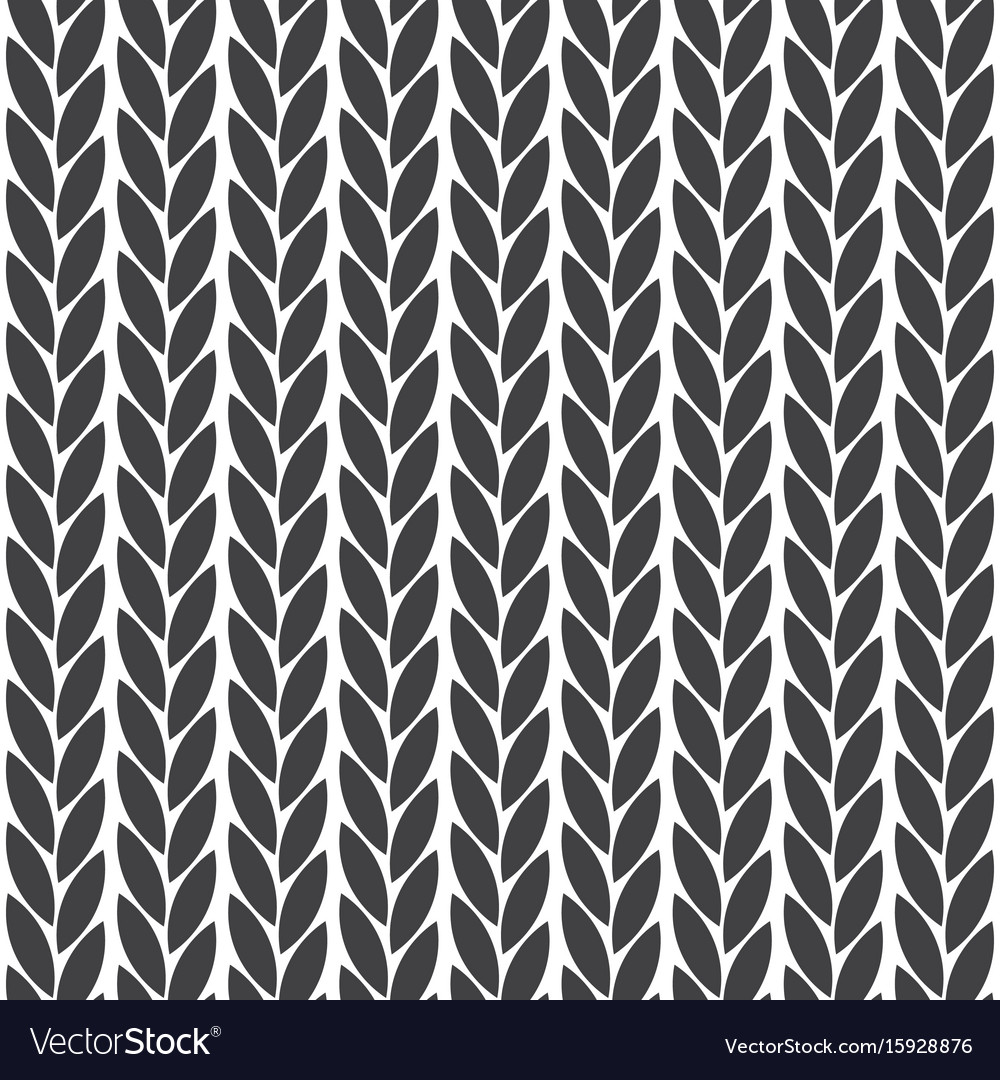 Seamless knitted pattern Royalty Free Vector Image