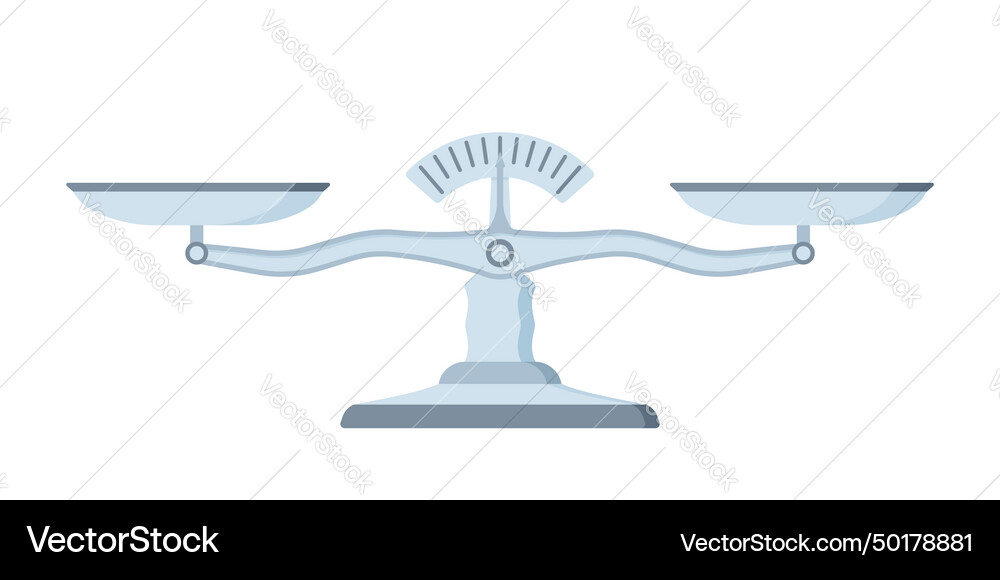 Balance sign scale symbol isolated background Vector Image