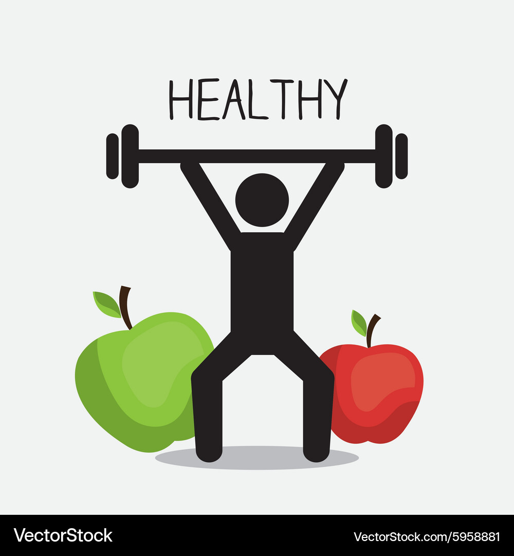Healthy lifestyle design Royalty Free Vector Image