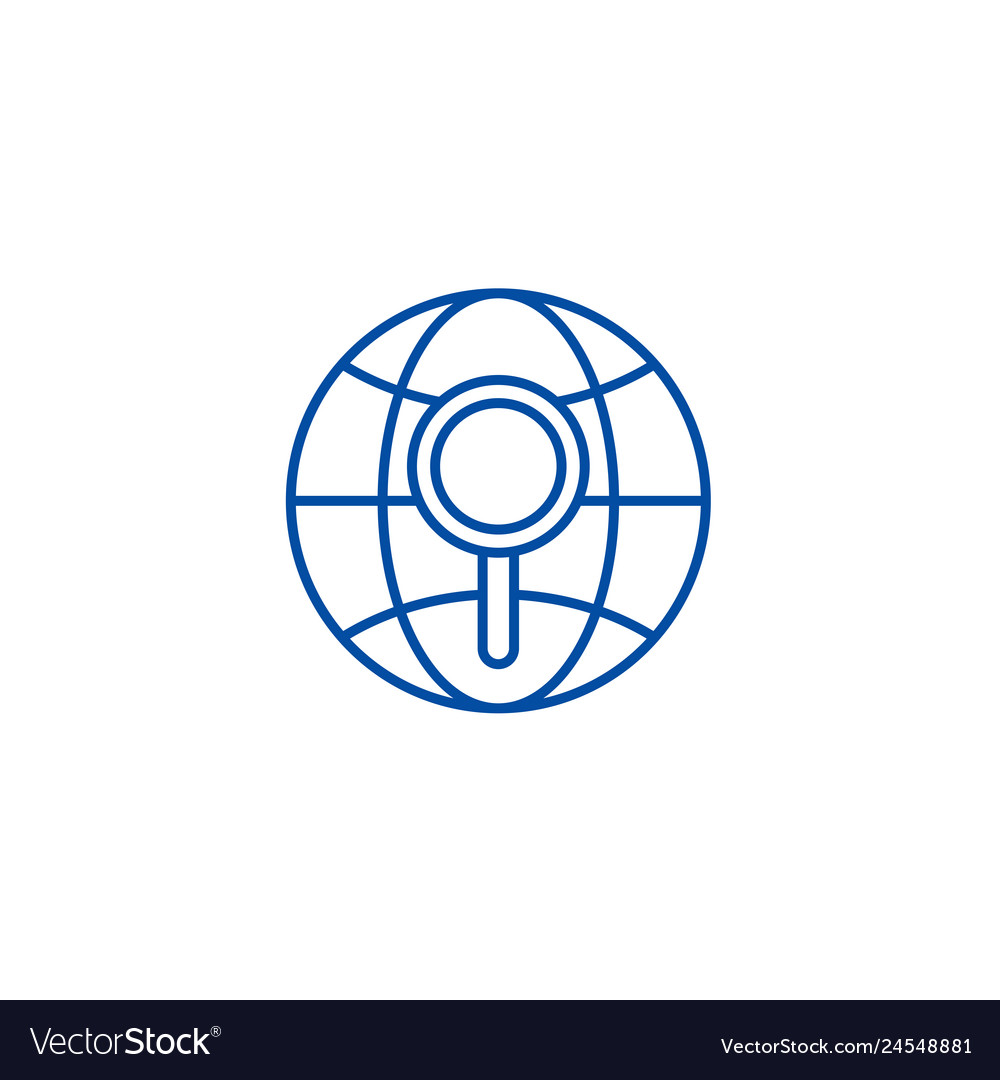 Market research line icon concept Royalty Free Vector Image Market research line icon concept Royalty Free Vector Image