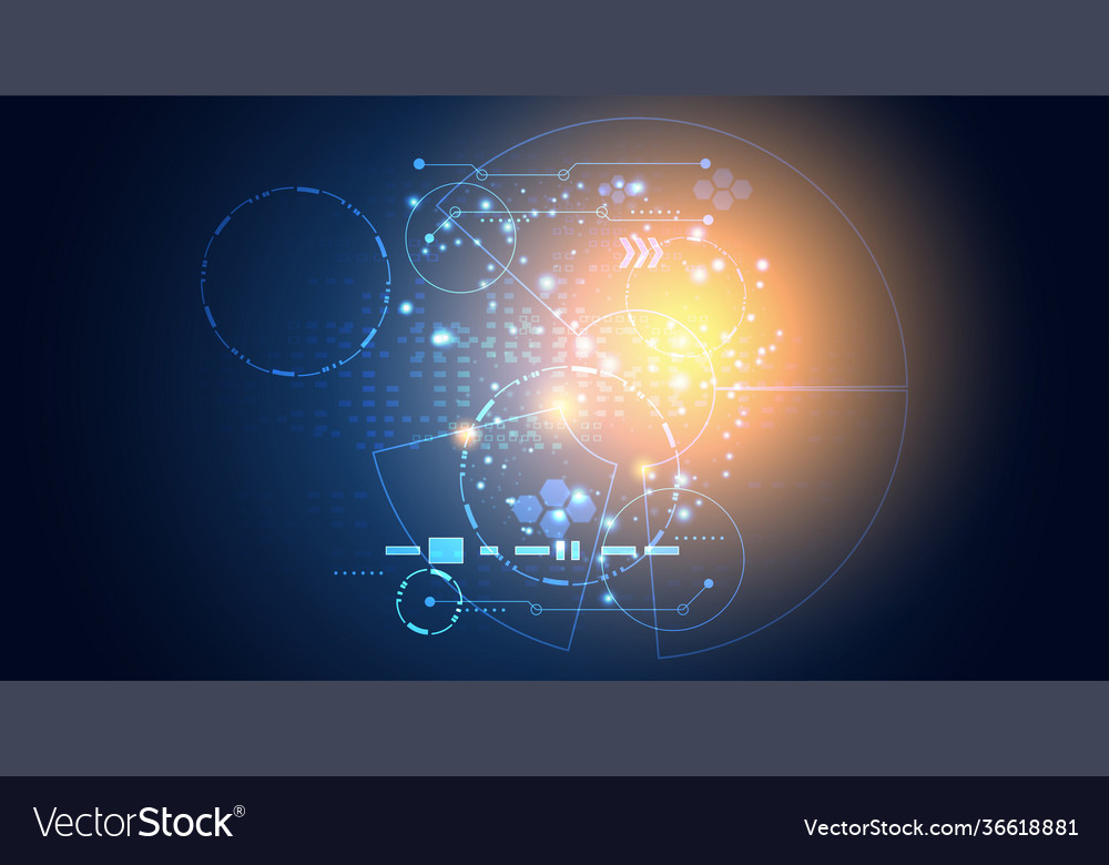 Modern abstract technology concept communication Vector Image