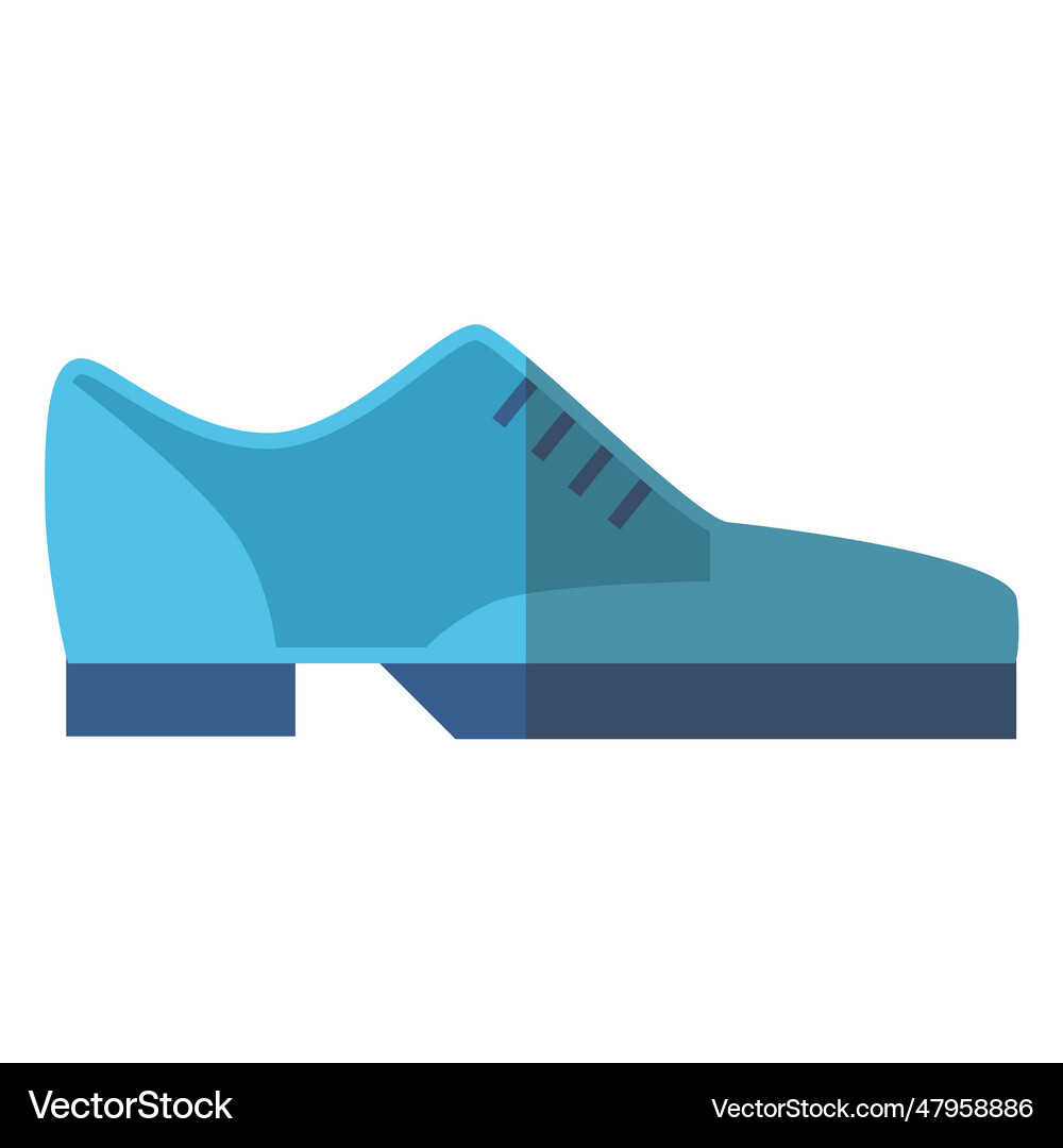 Blue shoes clothing Royalty Free Vector Image - VectorStock