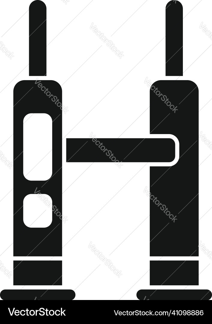 Check car lift icon simple auto garage Royalty Free Vector
