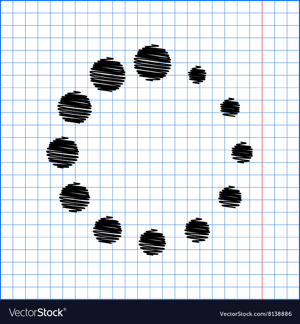 Circular loading sign Royalty Free Vector Image