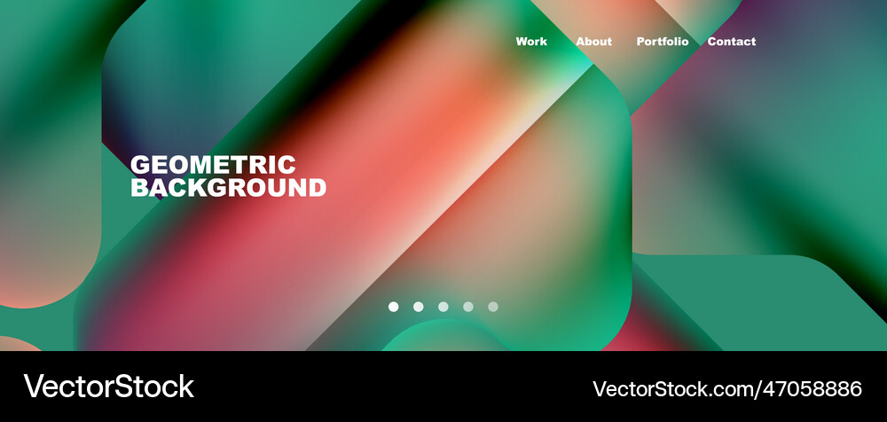 Geometric fluid shapes with liquid colors abstract