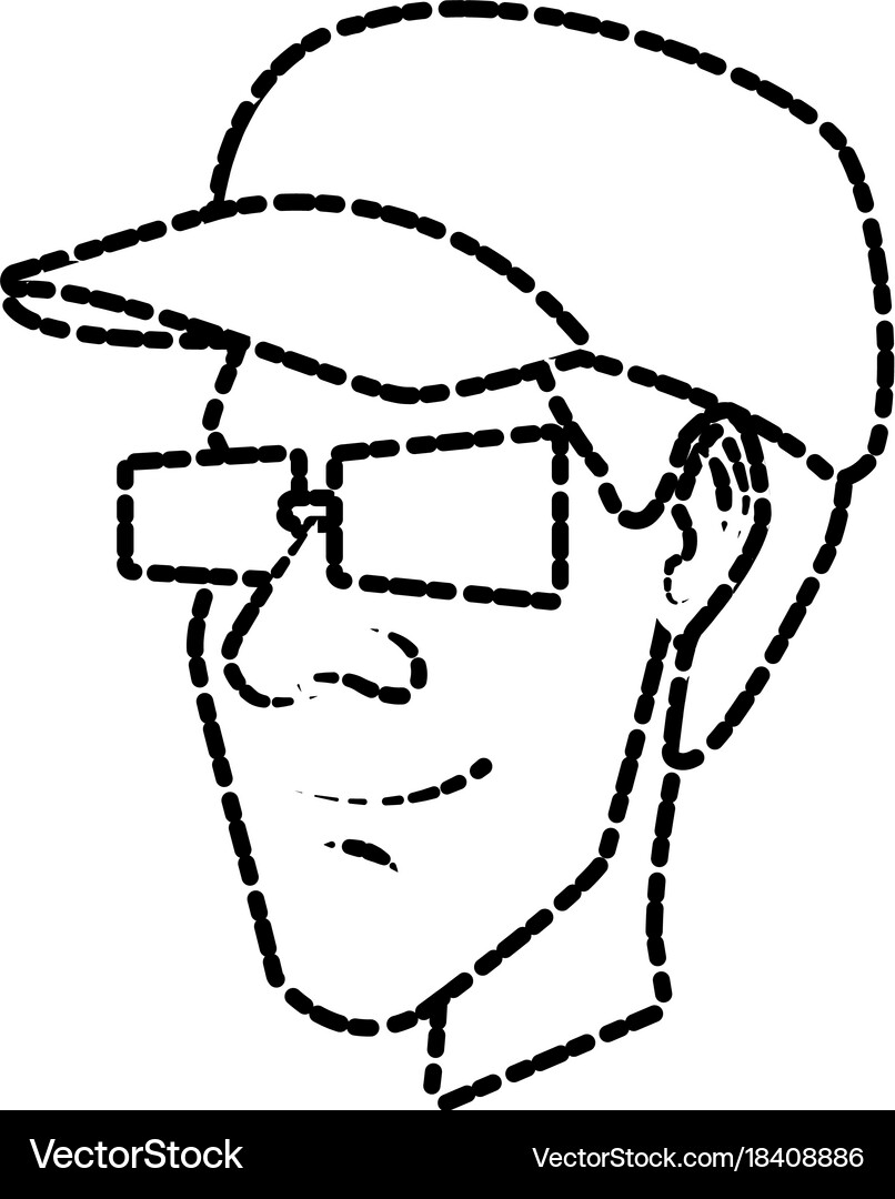 Man with hat Royalty Free Vector Image - VectorStock