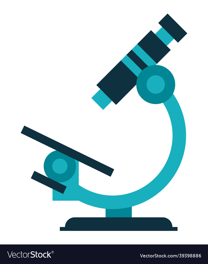 Microscope science tool Royalty Free Vector Image