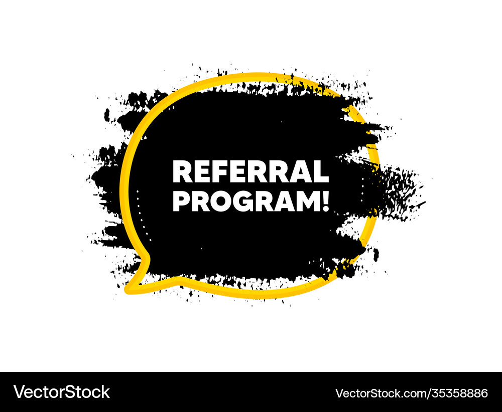 Referral program symbol refer a friend sign Vector Image