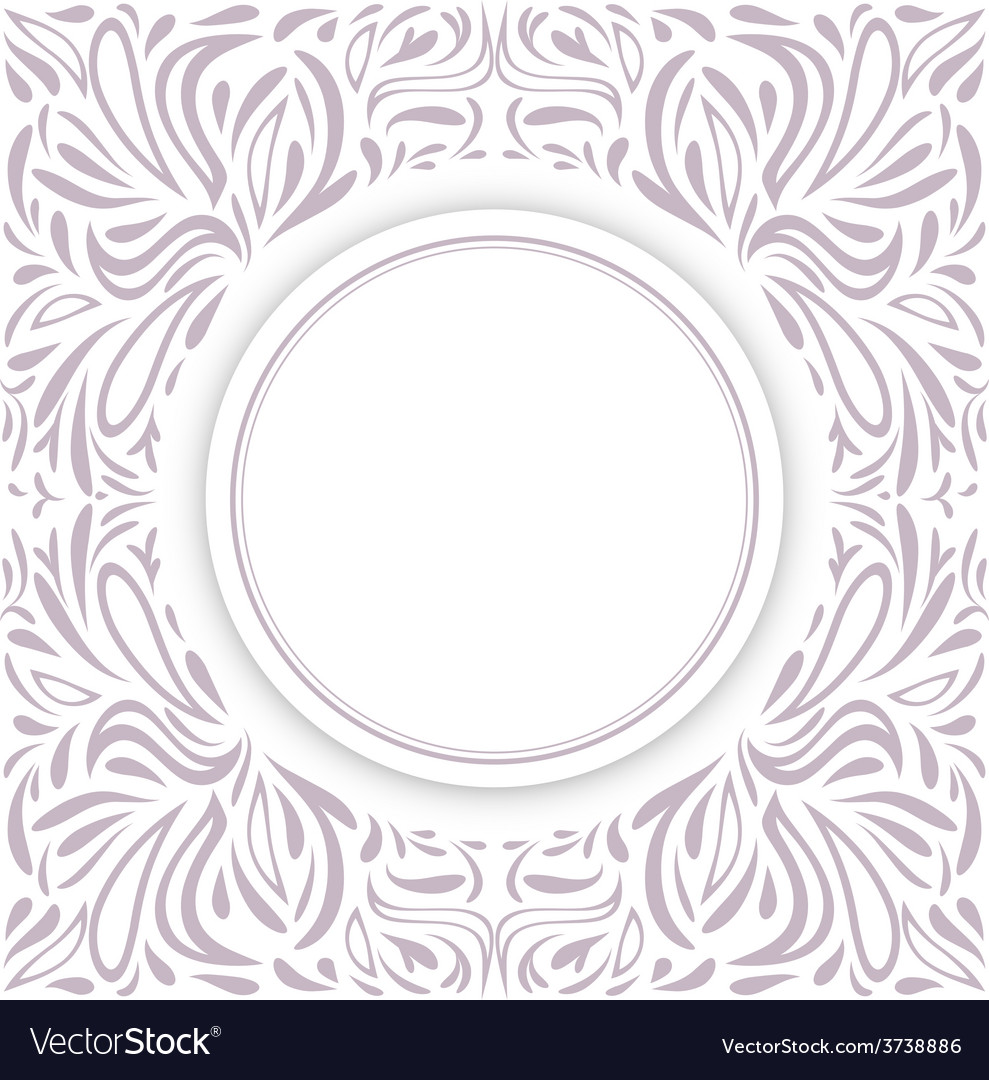 Round frame Royalty Free Vector Image - VectorStock