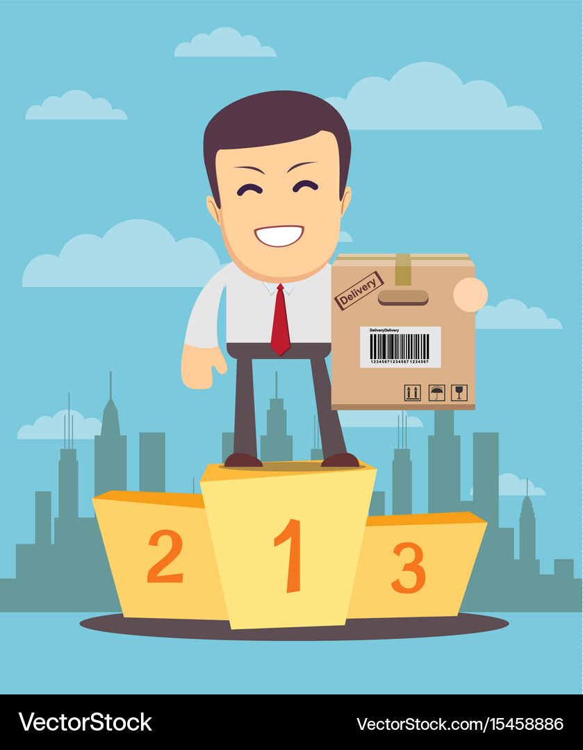 Successful manager merchandiser or businessman Vector Image