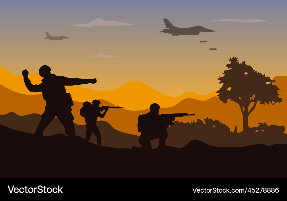 War background Royalty Free Vector Image - VectorStock
