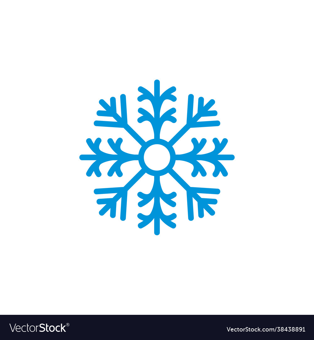 Blue snowflake Royalty Free Vector Image - VectorStock
