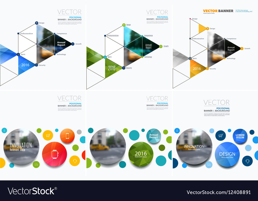 Business design elements for graphic layout Vector Image