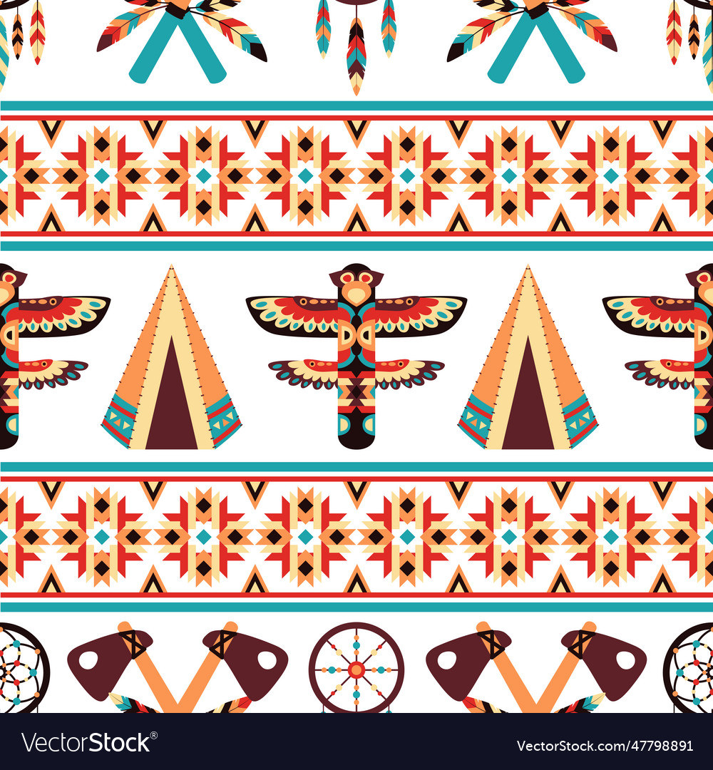 Ethnic border pattern design Royalty Free Vector Image