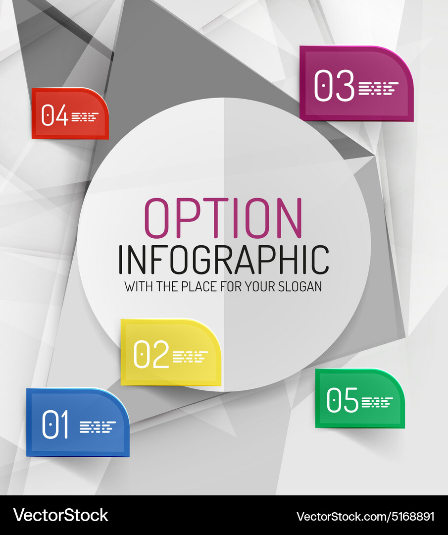 Fresh business abstract infographics Royalty Free Vector