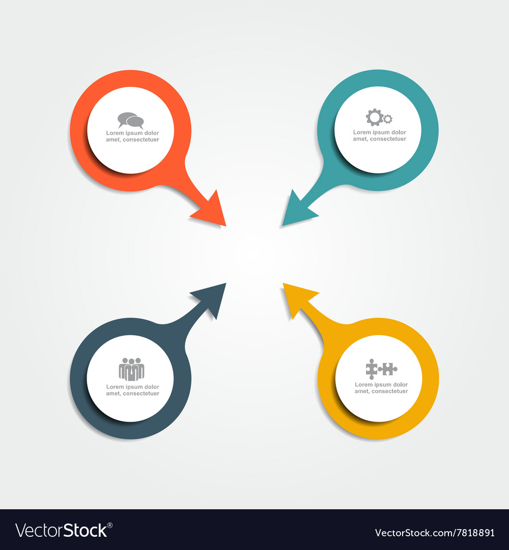 Infographic report template Royalty Free Vector Image