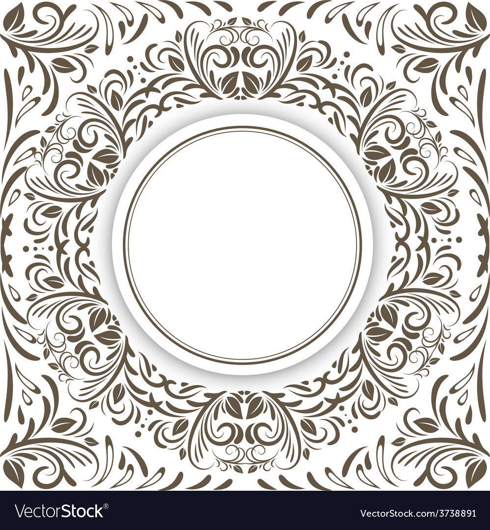 Round Frame Royalty Free Vector Image - VectorStock