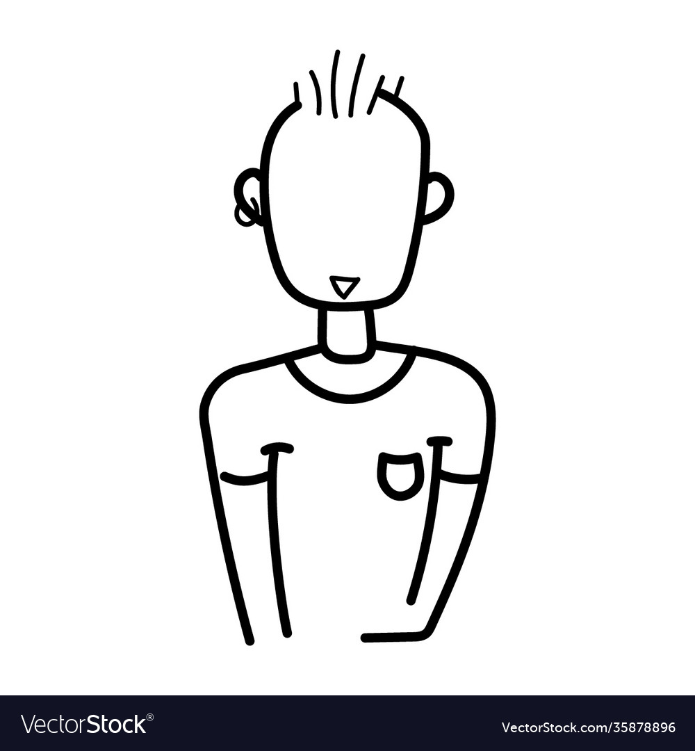 Bald guy Royalty Free Vector Image - VectorStock