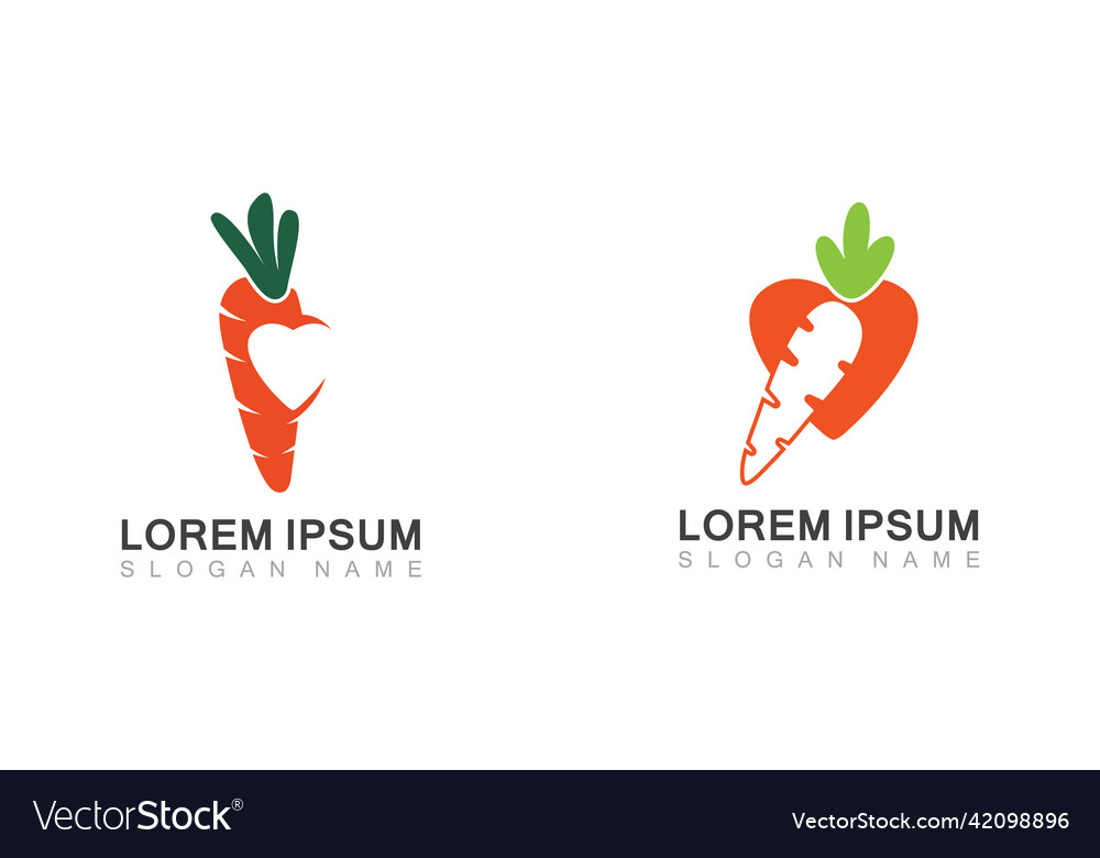 Carrot healthy food organic food market icon Vector Image