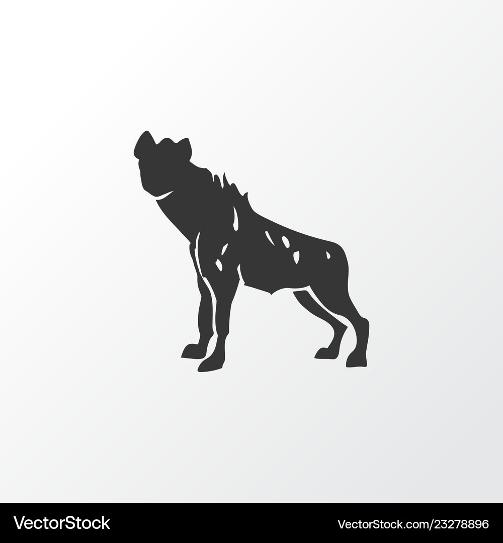 Hyena icon symbol premium quality isolated wolf Vector Image