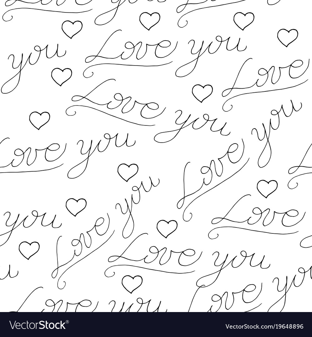 Love pattern Royalty Free Vector Image - VectorStock