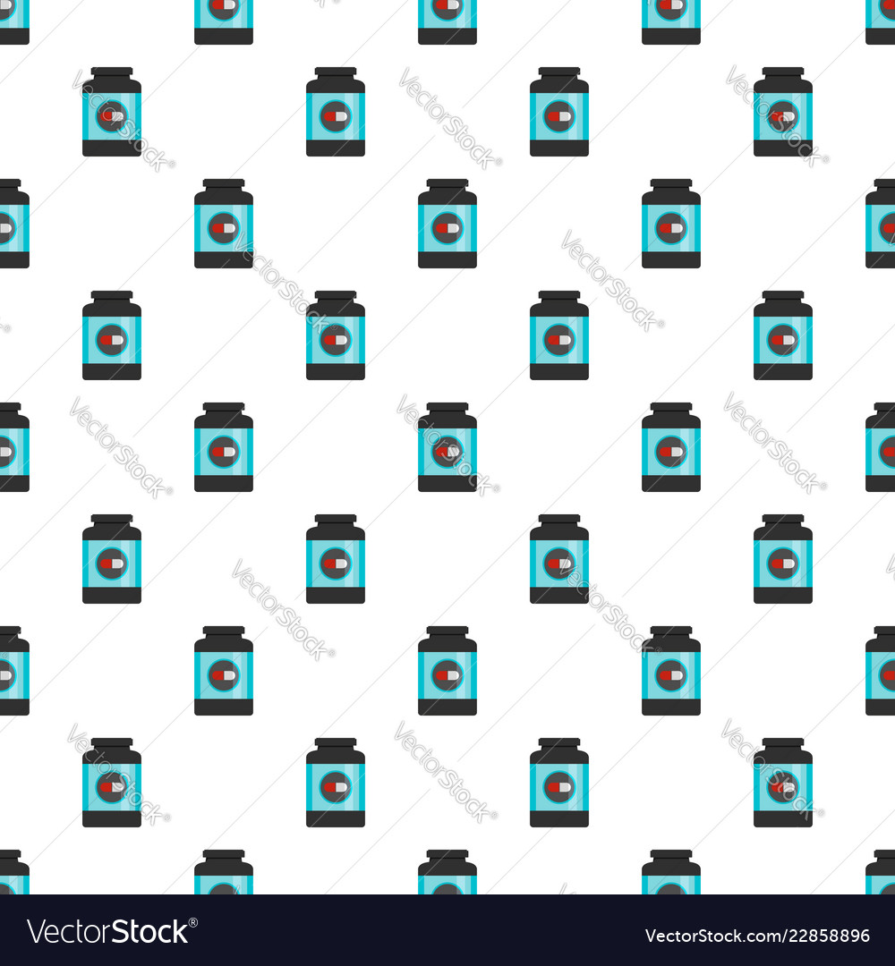 Protein capsules pattern seamless Royalty Free Vector Image