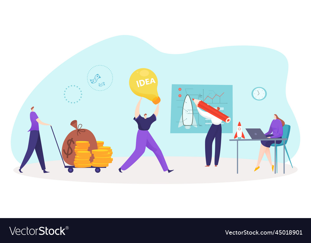 Creative idea technology development concept Vector Image