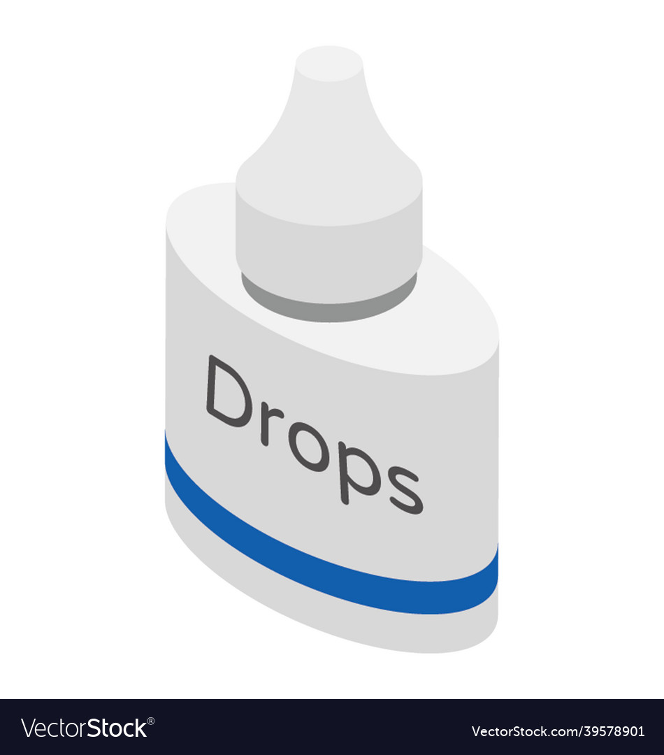 Eye drops Royalty Free Vector Image - VectorStock