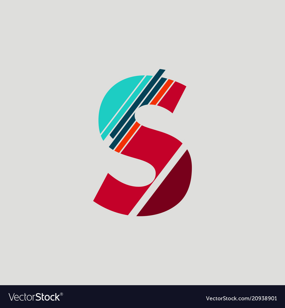 Initials letter logo Royalty Free Vector Image