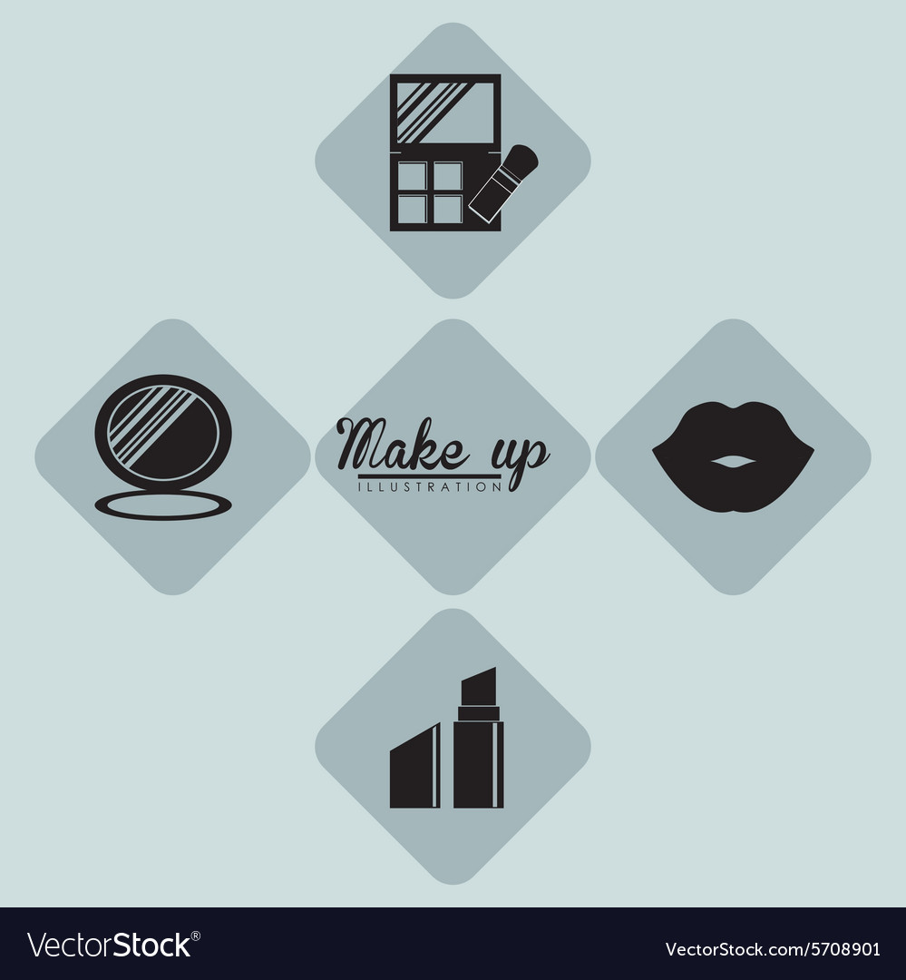 Make up design Royalty Free Vector Image - VectorStock