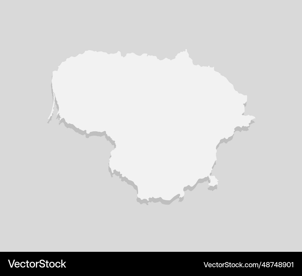 Minimal map lithuania template europe country Vector Image