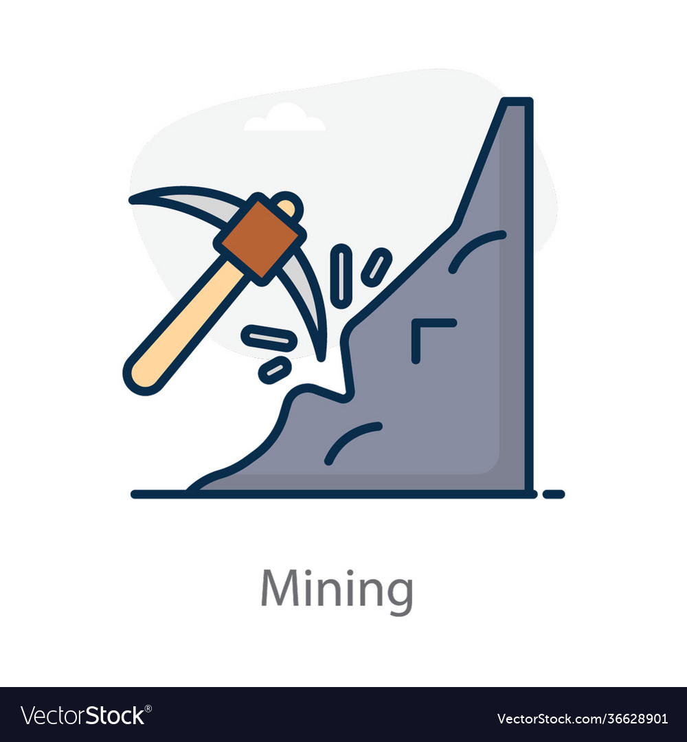 Mining Royalty Free Vector Image - VectorStock