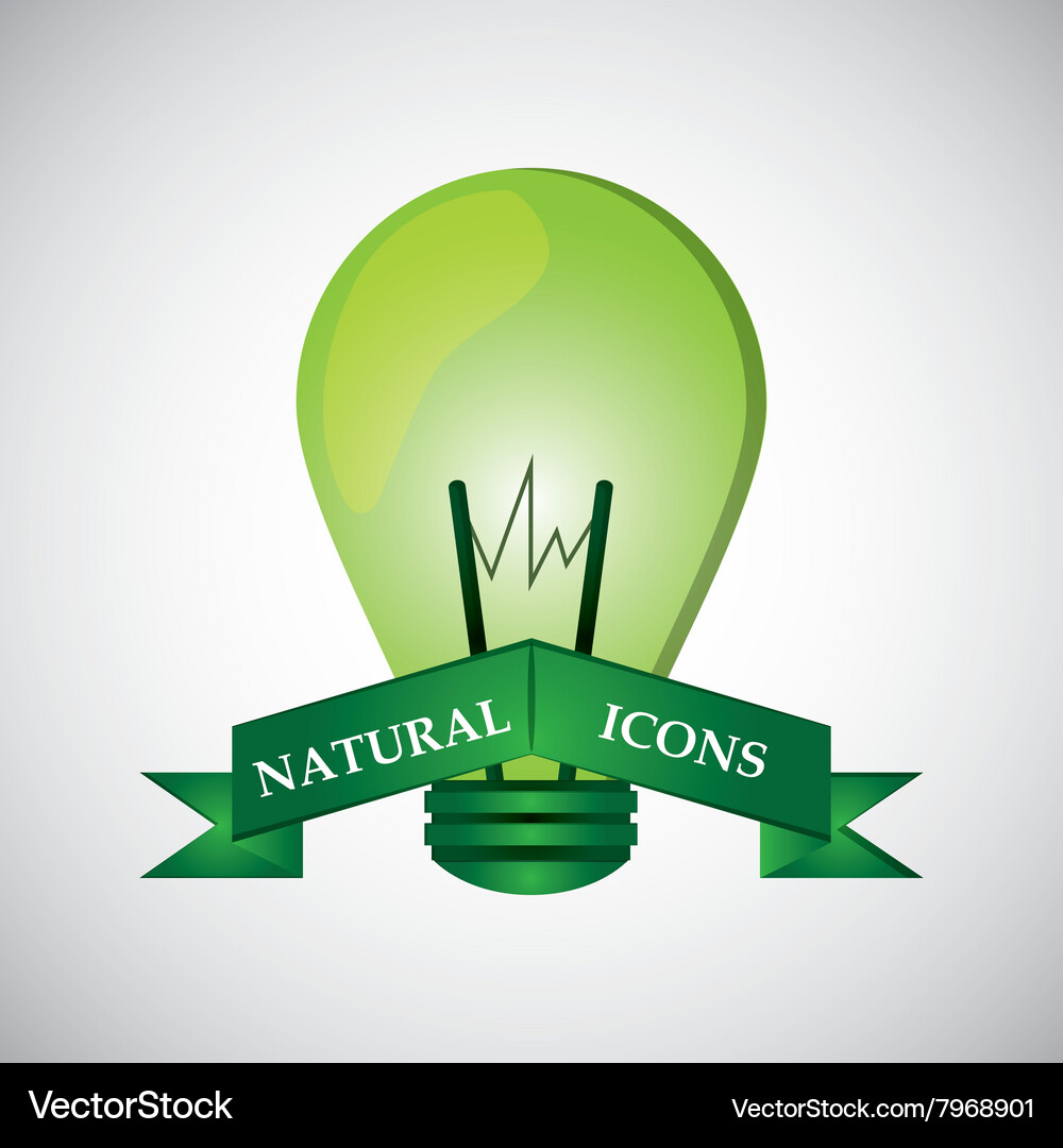 Natural and eco design Royalty Free Vector Image