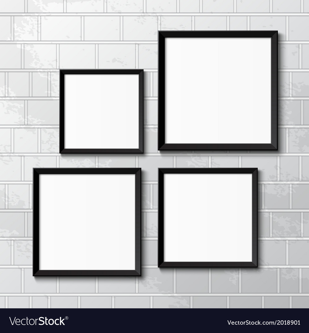 Realistic picture frames Royalty Free Vector Image