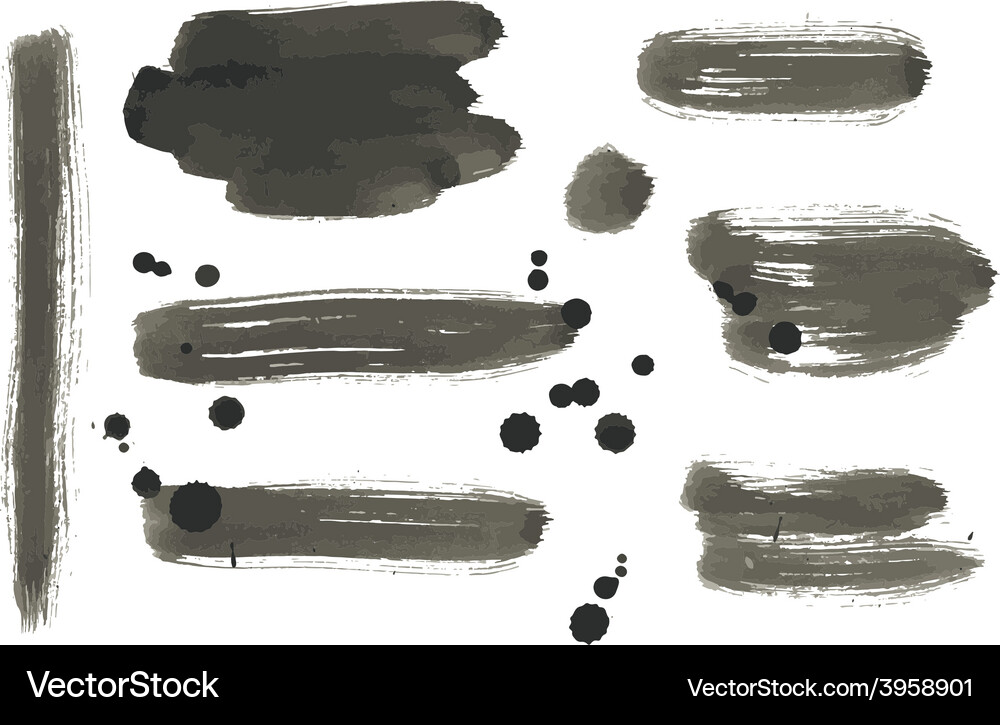 Set of abstract paint banners Royalty Free Vector Image